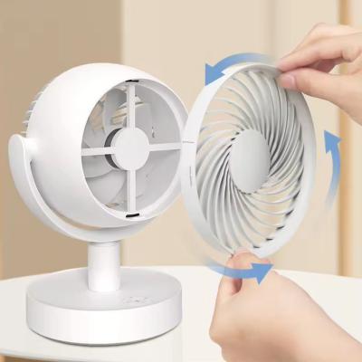 China High Quality 6 Inch 4000mAh Battery Tabletop Air Circulator Desk Oscillating Fan With Remote for sale