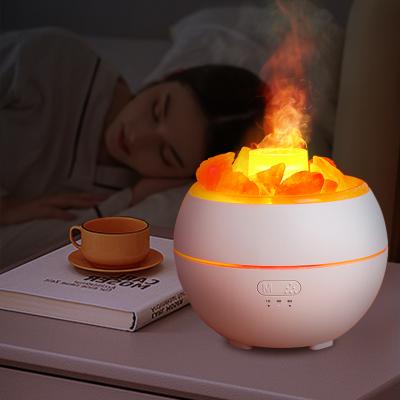 China Aromatherapy Usb Oil Humidifier Fragrance Portable Ultrasonic Home Essential Room Flame Fire Aroma Diffuser for sale