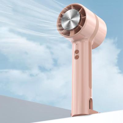 China Custom Velocity Air Cooling Small Portable Batter Mini USB Rechargeable High Wind Speed Handheld Fan for sale