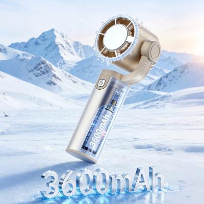China Factory Wholesale Custom Gimbal Handheld Fan Aluminum Alloy Body 180° Rotatable Gimbal Head Semiconductor Ice Cooling Fan for sale