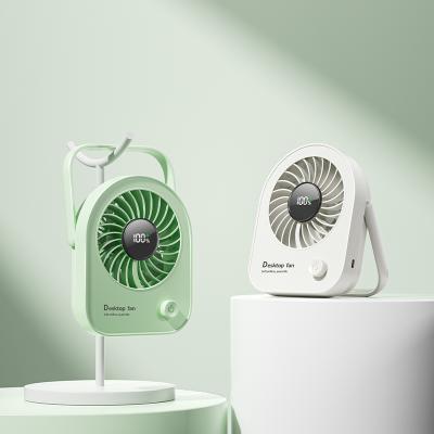 China Factory OEM ODM Desktop Fan Customizable Battery Capacity Custom Colors Custom Injection Molds Rechargeable Portable Table Fan for sale