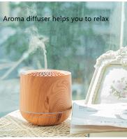 China 300ml Large Space Remote Control Aromatherapy Essential Oil Wood Grain Diffuser for sale