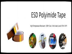 Low Static Polyimide Adhesive Tape 10^6-10^9