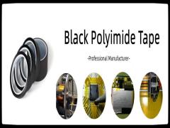 500mm Width Black Polyimide Adhesive Tape High Temperature Resistant