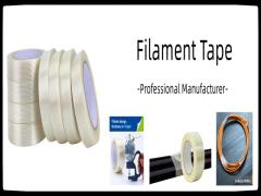 5.5mil Packing Adhesive Tape Heavy Duty Cross Filament Tape For Bundling
