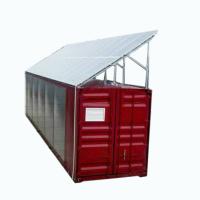 China Automatic Microgreens Hydroponic Container Farm With Solar System for sale