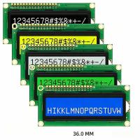 China 1602A LCD Character Display Module 5V Blue Yellow COB Panel for Attendance System for sale