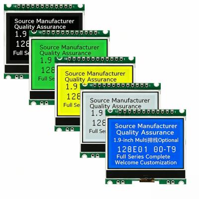 China 1.9-inch 12864-14 Module, 3.3V Black Screen, 12-pin Dot matrix Screen, SPI Interface, LCD Liquid Crystal Screen, S Chip, COG for sale