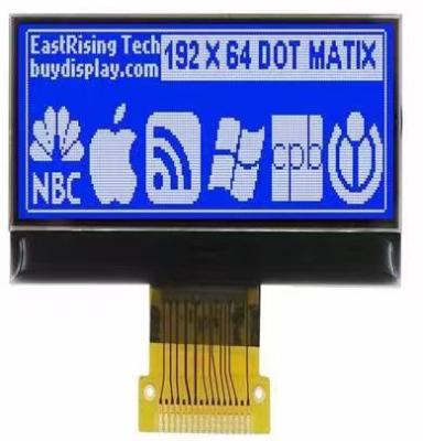 China COG Type Low-power STN Negative Liquid Crystal Module 12864 White LEDs Backlight 350cd/m2 Brightness East Rising Tech Brand for sale