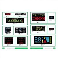 China YaoDa Customizable Size High Brightness Wide Viewing Angle LED Segment Code Display for sale