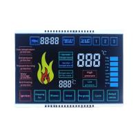 China Custom Smart Electronic Scale LCD Display 2.4 Inch Black Background White Text Screen for sale