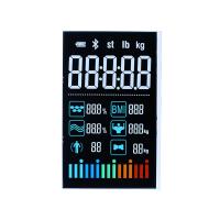 China Custom Smart Electronic Scale LCD Display 2.4 Inch Black Background White Text Screen for sale