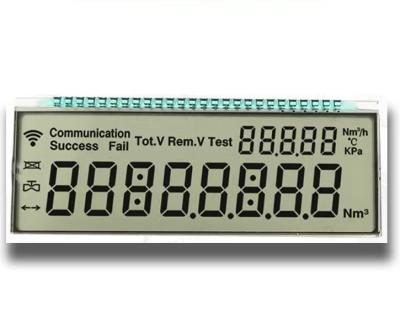 China Customized Genyu TN/HTN Segment Display 7-Segment 26-Pin Meter Display with 128x64 Resolution LCD 65x25mm Screen Customized Icon for sale