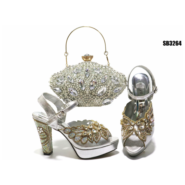 Modern Novel Design China Wholesale African Shoe And Bag Set