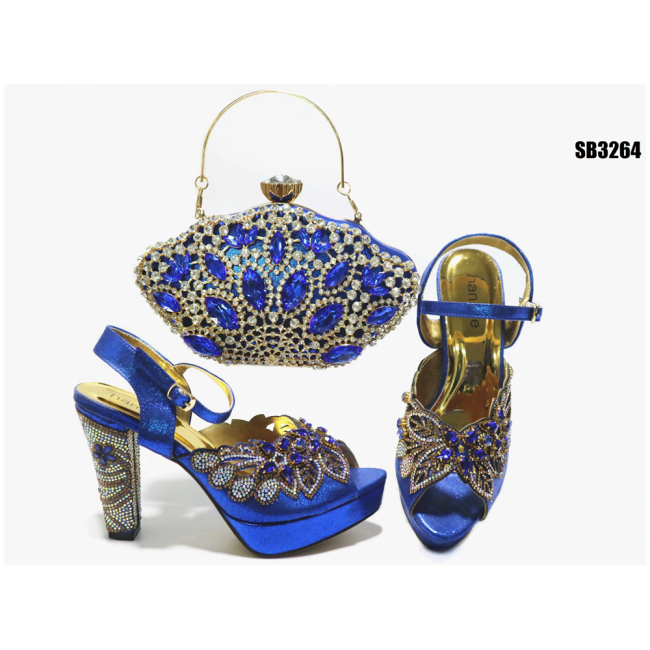 Modern Novel Design China Wholesale African Shoe And Bag Set
