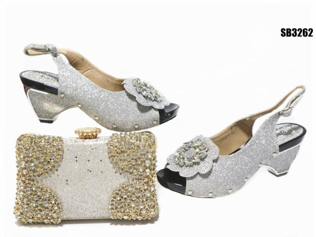 Custom Or Standard Factory Manufacturer Silver Party Shoe