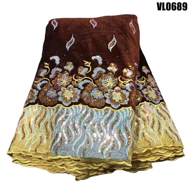 women party dress nigerian lace fabric velvet lace with stones African Lace Fabric French dress for wedding embroidery fabric