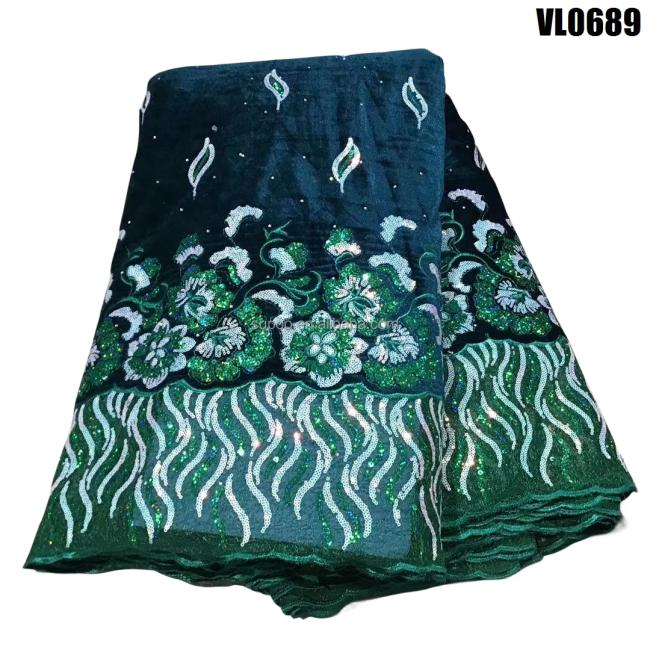 women party dress nigerian lace fabric velvet lace with stones African Lace Fabric French dress for wedding embroidery fabric