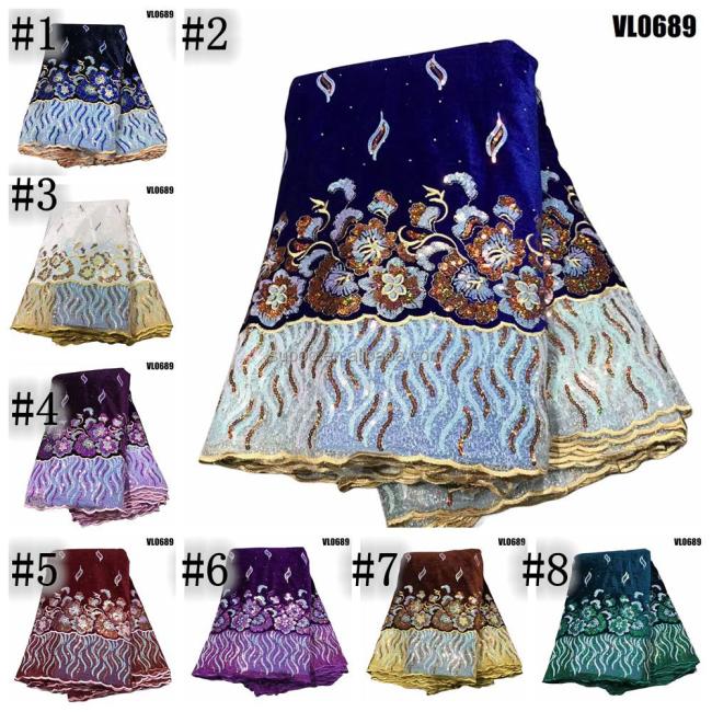 women party dress nigerian lace fabric velvet lace with stones African Lace Fabric French dress for wedding embroidery fabric