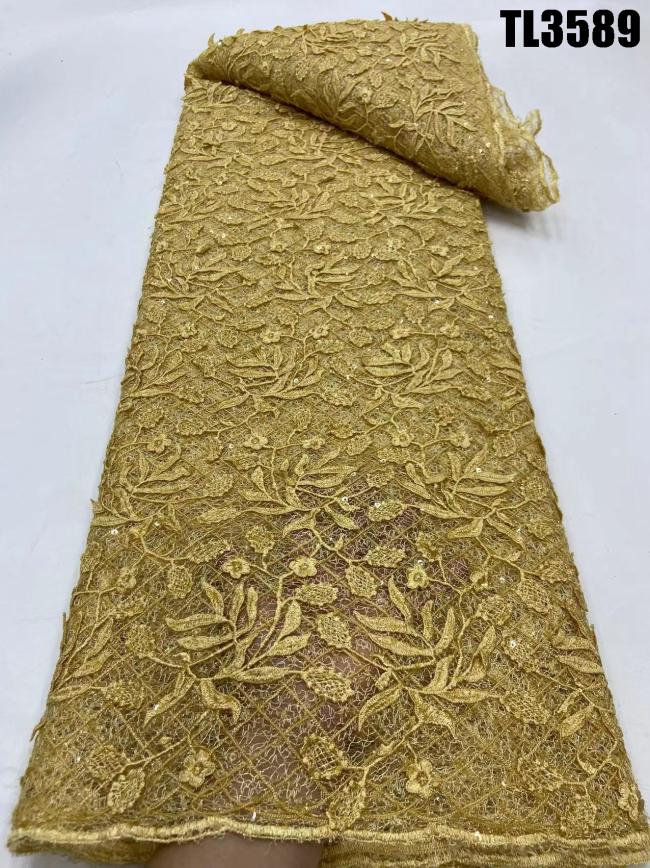 High quality soft water soluble lace newest big cord lace aso ebi fabric elegant and comfortable colthe for Nigerian women
