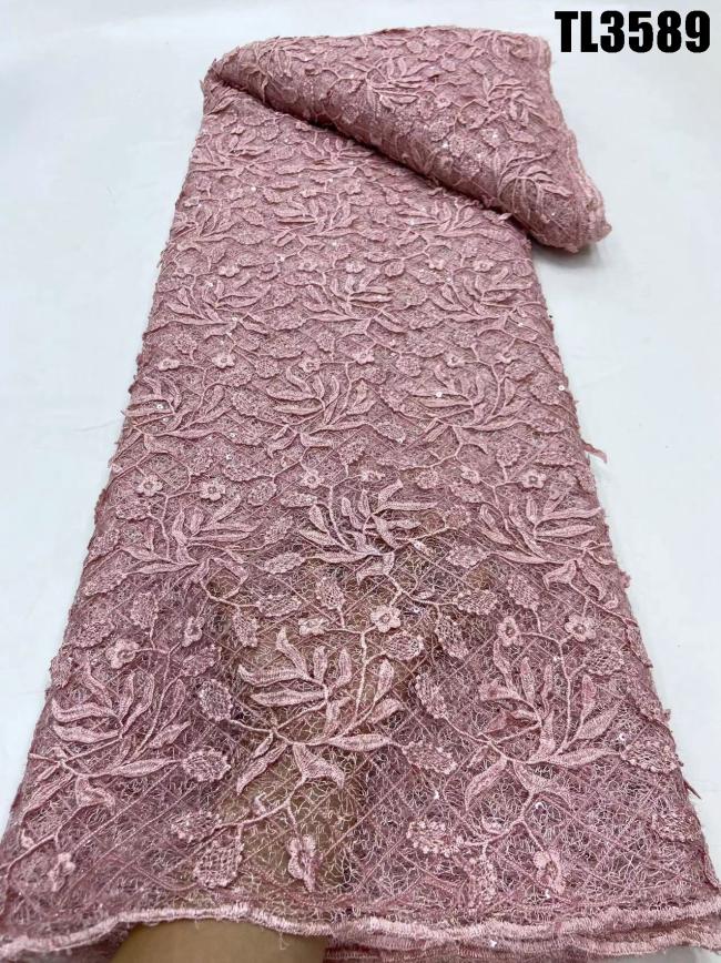 High quality soft water soluble lace newest big cord lace aso ebi fabric elegant and comfortable colthe for Nigerian women