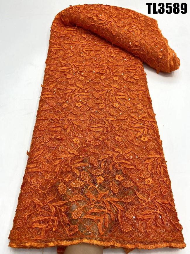 High quality soft water soluble lace newest big cord lace aso ebi fabric elegant and comfortable colthe for Nigerian women