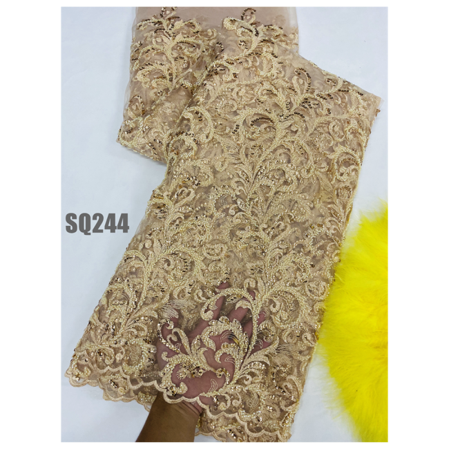 Modern Novel Design Factory Manufacturer Black Embroidery Fabric