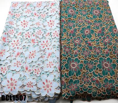 China Top Class guipure/cord lace with stones swiss cord lace for nigerian wedding Soft cord fabrics for sale
