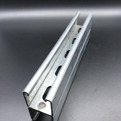 China Back to Back 41x123 C Channel Electrical Galvanized Slotted Unistrut Channel for sale