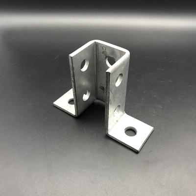 China Pregalvanized Strut Fitting Stainless Steel Custom Design Perforated Channel Fitting for sale