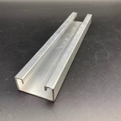 41x21mm Solar Rail Plain Unistrut Channel Electrical Zinc Aluminum C Channel