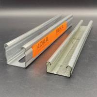 China ss304 ss316 Custom Length 41x41 41x21 Slotted Unistrut Channel with Rib Te koop