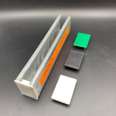China 41x62  PVC Colorful Unistrut Channel End Caps for sale