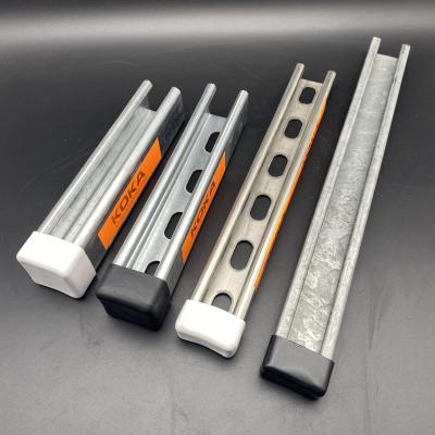 Cina Manufacturer PVC 41x41 41x21 Plastic Strut End Caps in vendita