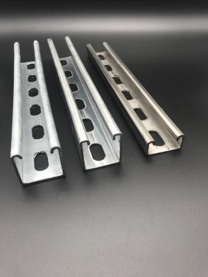 China 1 58x1 58 Slotted Plain Galvanized Zinc Strut Channel for sale