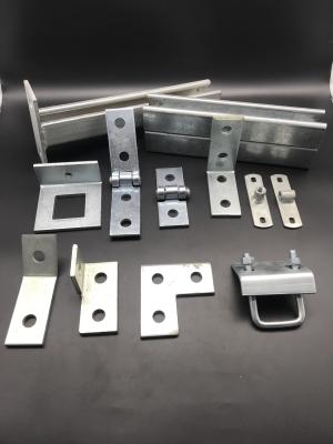 China Custom Zinc Plated Flat Plate Angle Strut Fitting Brackets for sale