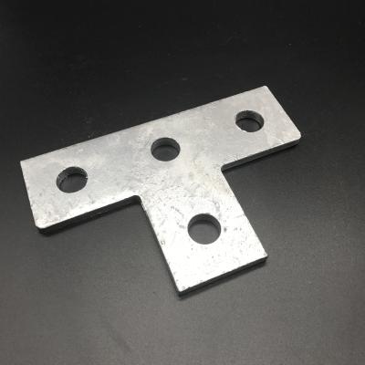 China Flat Plat Angle HDG Slotted Custom Strut Fittings for sale