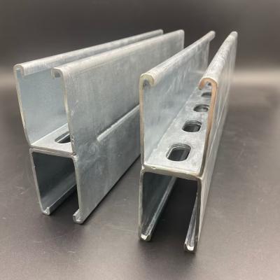 China Heavy Load 304 Stainless Steel Double Unistrut Channel for sale