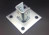 China Custom Electrical Zinc Strut Post Base Brackets for sale