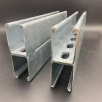 China Customized Size Slotted Solid Cold Formed Double Unistrut Channel for sale