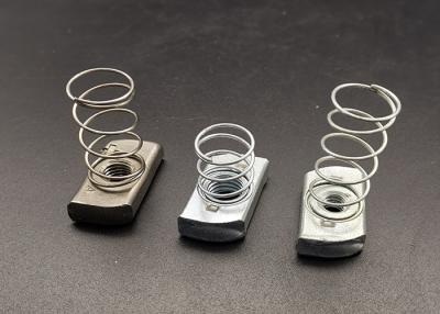 China Universal Unistrut Accessories Stainless Steel m8 m12 Channel Spring Nuts for sale