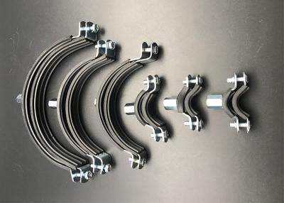 China Heavy Load EPDM Pipe Clamps Galvanized Steel Rubber Lined Pipe Clamps for sale