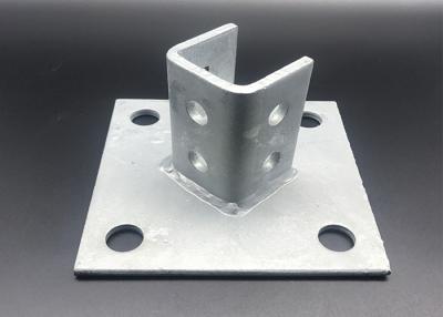 China Metal Steel 12 Holes Channel Post Base Brackets for sale