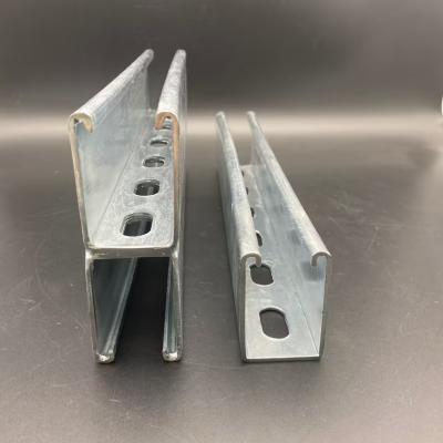 China Carga pesada galvanizado con sumersión en caliente 41x82 personalizado de espalda a espalda canal de unistrut en venta