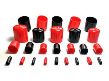China Black Red Rubber M6 M8 Custom Size Thread Rod End Caps for sale