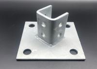China Powder Coated Steel Custom Shape Strut Fitting Post Base for sale