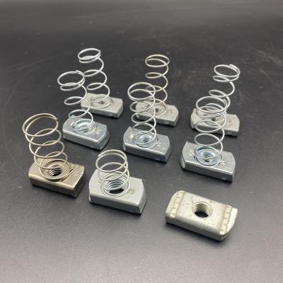 China M6 M8 M10 Hot Dip Galvanized Unistrut Spring Nuts for sale