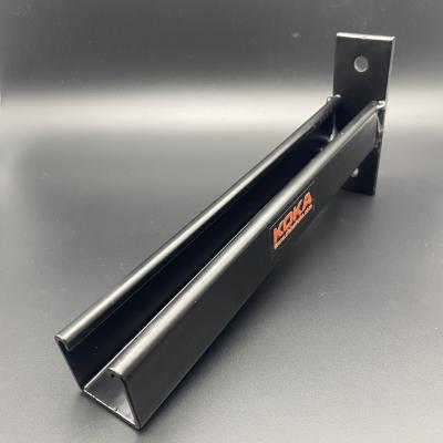 China Black Powder Coated Slotted Strut Cantilever Brackets for sale