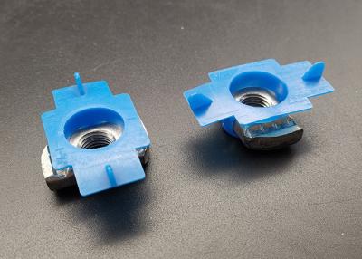China Custom Stainless Steel Blue Plastic Wing Strut Nuts for sale