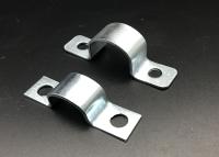 China Electrial Galvanized Two Holes Pipe Saddle Clamps for sale